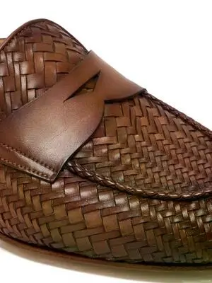 Magnanni Woven Leather Mules