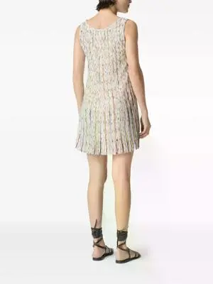 Missoni Pleated Striped Mini Dress