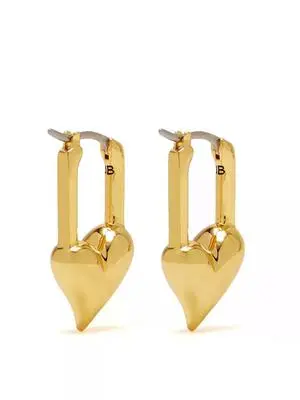 Jenny Bird Padlock Heart Drop Earrings
