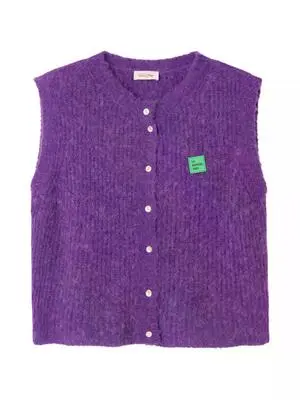 American Vintage East Sleeveless Cardigan - Purple