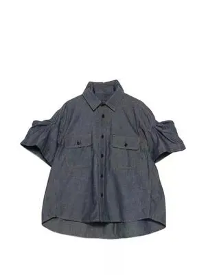 Sacai Puff-sleeved Denim Shirt