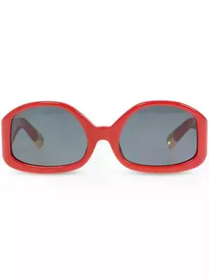 Jacquemus Les Lunettes Colapso Sunglasses - Red