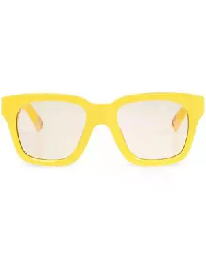 Jacquemus X Linda Farrow Les Lunettes Carino Sunglasses - Yellow