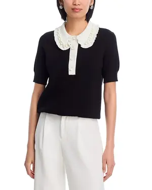 Essentiel Antwerp Embellished Collared Top