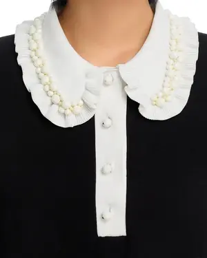 Essentiel Antwerp Embellished Collared Top