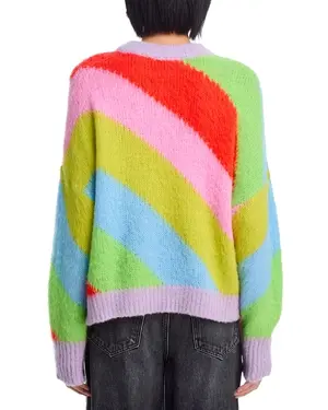 Essentiel Antwerp Color Blocked Crewneck Sweater