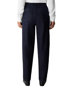 Eileen Fisher Cotton Stretch Denim Ankle Lantern Pants