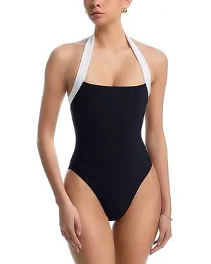 JETS Halter One-piece Swimsuit - Black