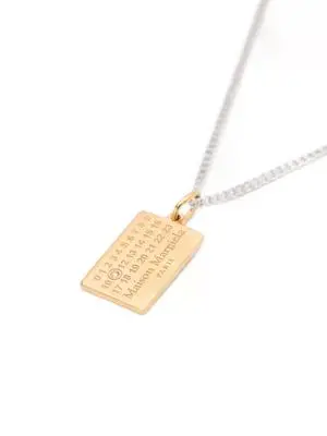 MAISON MARGIELA Numeric Logo Pendant Necklace - Gold