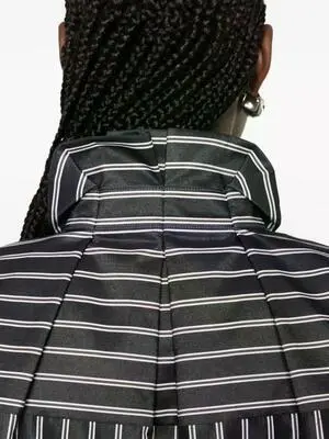 Sacai Striped Ruffled Shirt