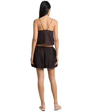 Onia Air Linen Cami Top - Espresso