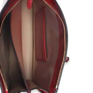 LOUIS VUITTON Cherry Monogram Vernis Trunk Clutch - Red
