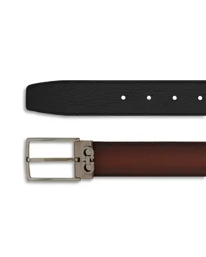 FERRAGAMO Reversible Leather Belt