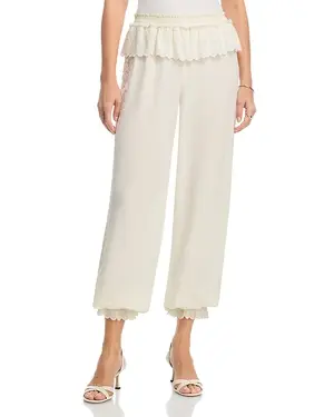 LoveShackFancy Clyra Silk Pants