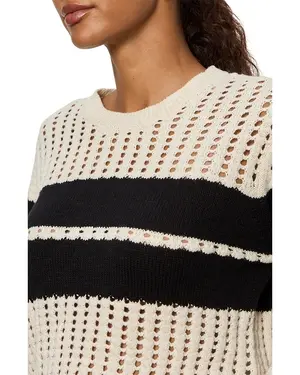 Sanctuary Sporty Openwork Sweater - Collagen