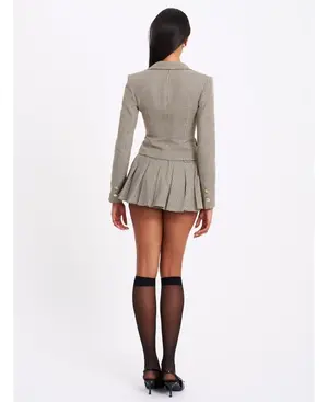 MISS CIRCLE NEW YORK Plaid Blazer Jacket