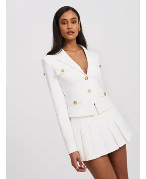 MISS CIRCLE Button Detailed Blazer Jacket