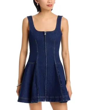 Denim Mini Cocktail Dress