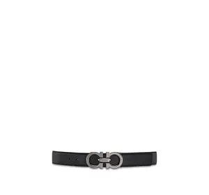 FERRAGAMO Reversible Leather Belt - Nero