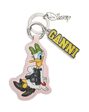 GANNI Daisy Duck Keyring - Chalk Pink