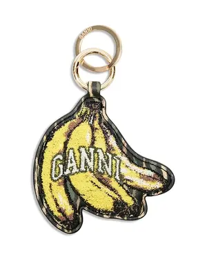 GANNI Banana Keyring - Black