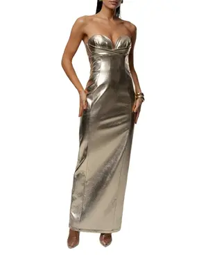 JLUXLABEL Metallic Maxi Dress