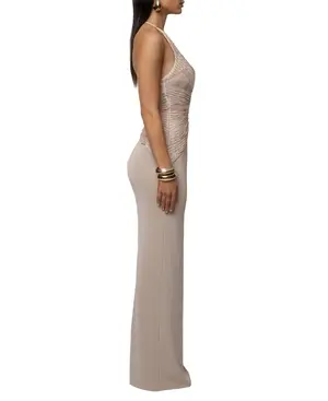 JLUXLABEL Enchanted Nights Halterneck Maxi Dress