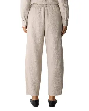 Eileen Fisher Cotton Doubleweave Ankle Lantern Pants