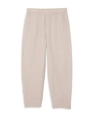 Eileen Fisher Cotton Doubleweave Ankle Lantern Pants