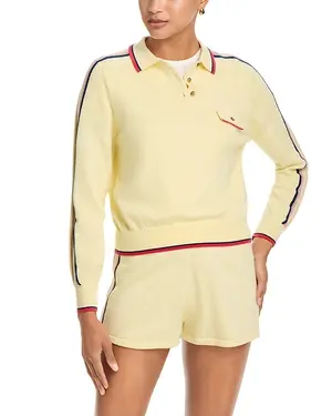 Guest In Residence Relay Polo Sweater - Mist