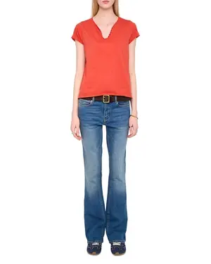 Zadig&Voltaire Henley Fishnet T-shirt