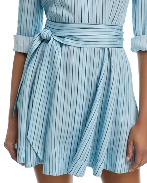 Alice + Olivia Lucy Roll Cuff Mini Dress