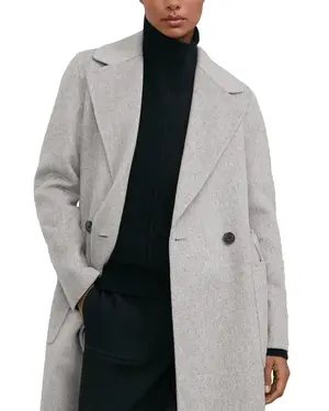 REISS Lucia Blindseam Coat - Grey