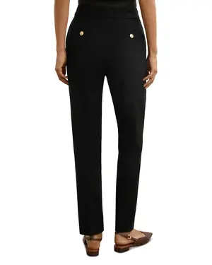 REISS Gabriel Tapered Pants - Black