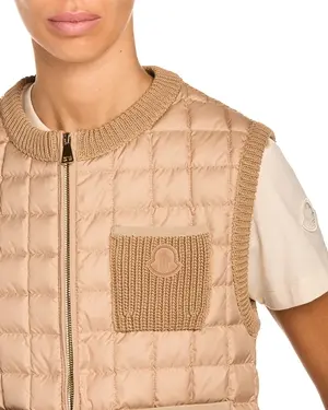 Moncler Combo Quilted Vest