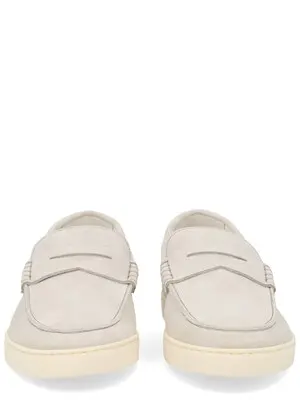 Brunello Cucinelli Suede Loafer - Grey