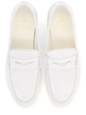 Brunello Cucinelli Suede Loafer - Grey
