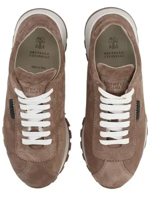 Brunello Cucinelli Suede Sneakers - Brown