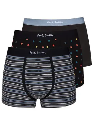 Paul Smith 3-pack Of Boxer Shorts - Black
