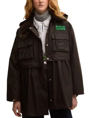 BARBOUR X GANNI Coat - Brown
