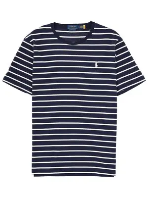 Polo Ralph Lauren Striped Logo T-shirt - Blue