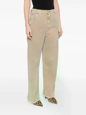 DARKPARK Sienna Frayed Hem Jeans - Neutrals