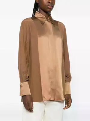 JOSEPH Silk Shirt - Brown