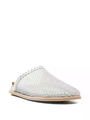 FORTE_FORTE Studded Woven Mules