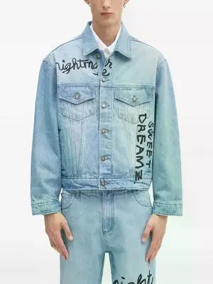 SKY HIGH FARM WORKWEAR Printed Denim Trucker Jacket