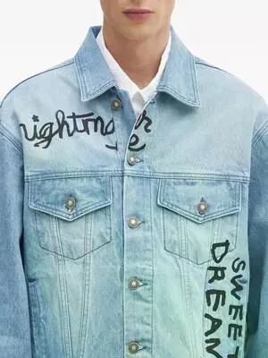 SKY HIGH FARM WORKWEAR Printed Denim Trucker Jacket