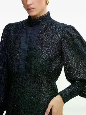 Bardot Remy Sequin-embellished Mini Dress With Ruffled Detail