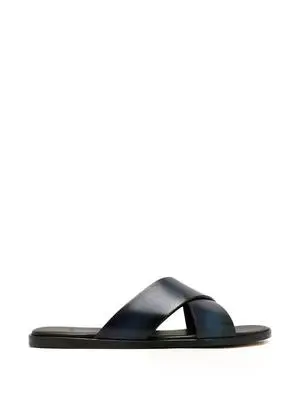 Magnanni Criss-cross Strap Sandals - Blue