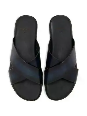 Magnanni Criss-cross Strap Sandals - Blue