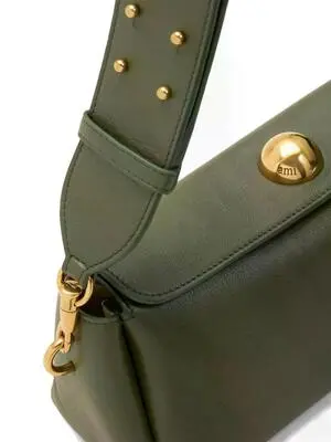 AMI Paris Carrousel Leather Shoulder Bag